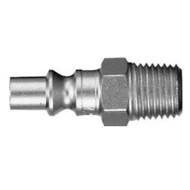 Heavy-Duty Quick Disconnect Plug 1/4 ARO 210 Male NPTF 1/4-18 (2 per pack)